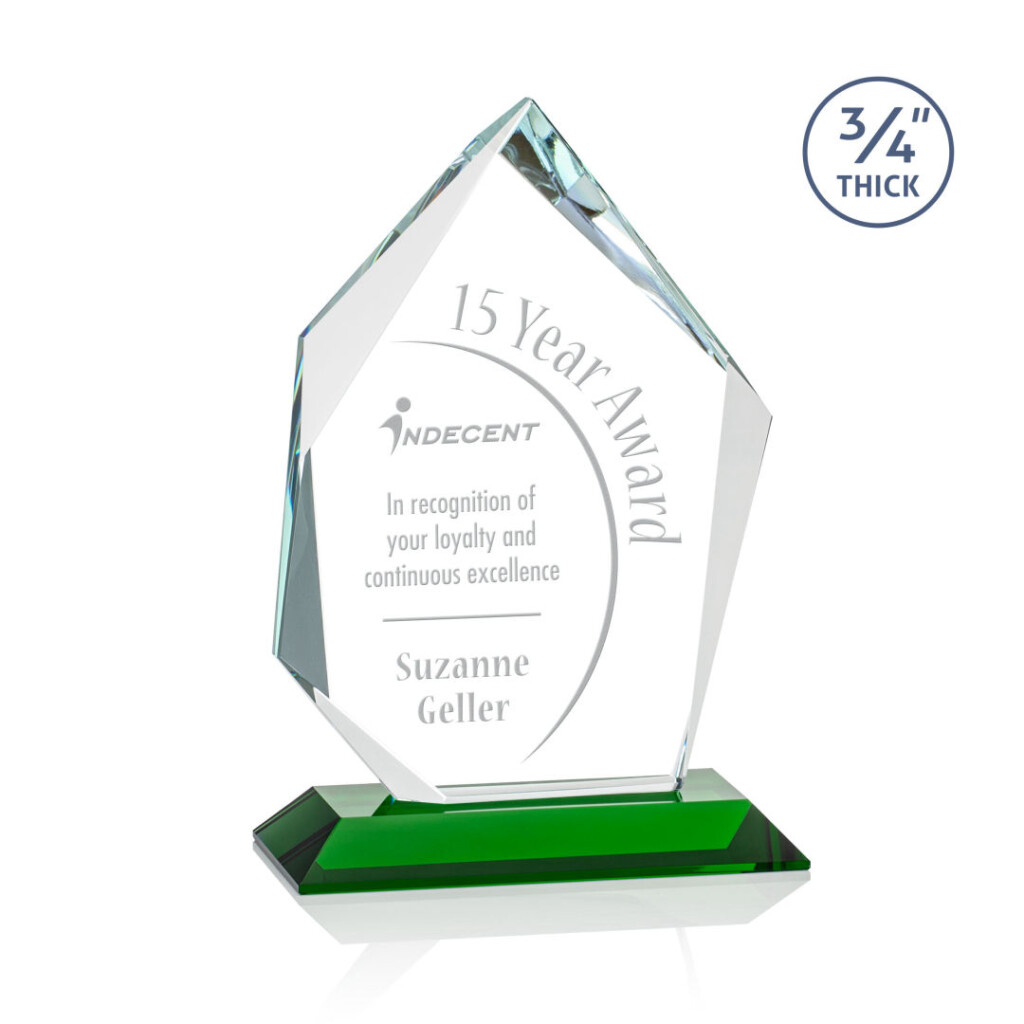 Deerhurst Ice Peak Award - Green - Award Maven